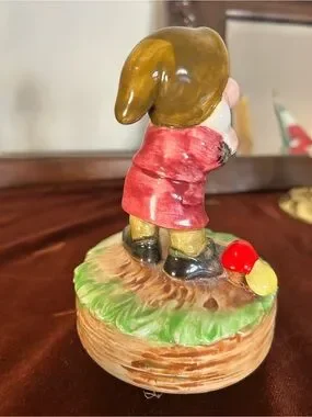 Other | Vintage Disney Grumpy Ceramic Schmid Music Box Hand Painted ...